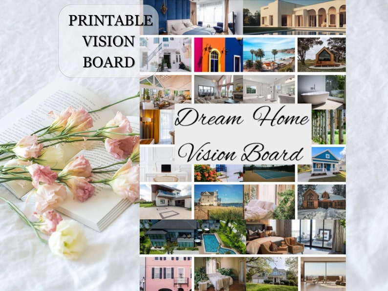 Dream House Vision Board Printable Images to Manifest Your Dream Home ...