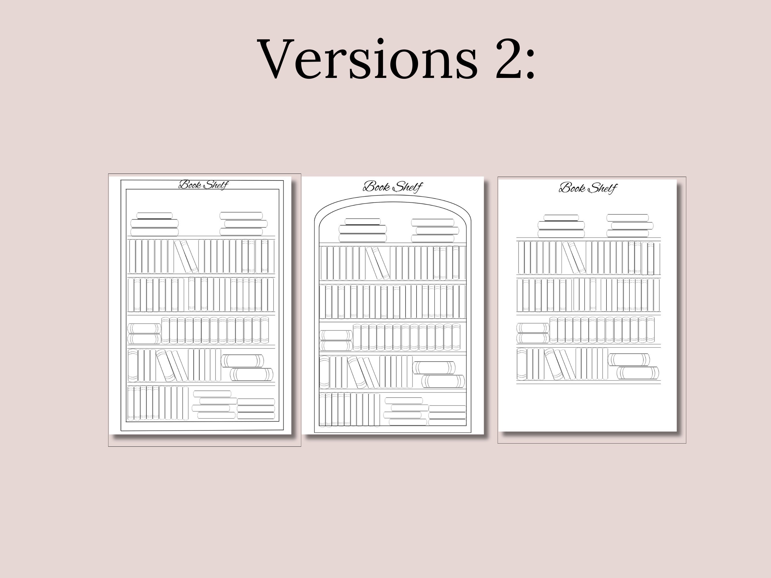 Book Tracker Bookshelf Book Shelf Printable Book Tracker 2024 Printable ...