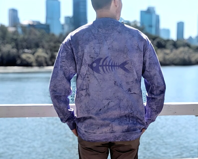 Fishbone Color Blast Crewneck Sweatshirt, Comfort Crewneck Sweatshirt ...