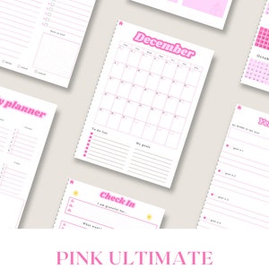 PINK Digital Planner 2024-2025 | Dated Planner | iPad Planner | Daily ...