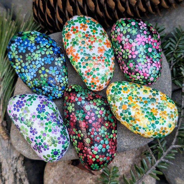 Hand Painted Pebble - Etsy
