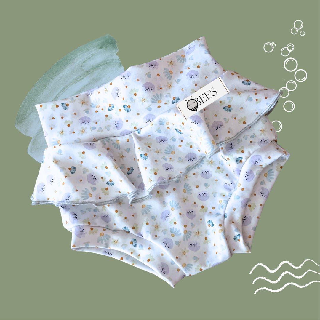 Girly Swim Trunks / Swim Diaper for Babies and Children handmade - Etsy
