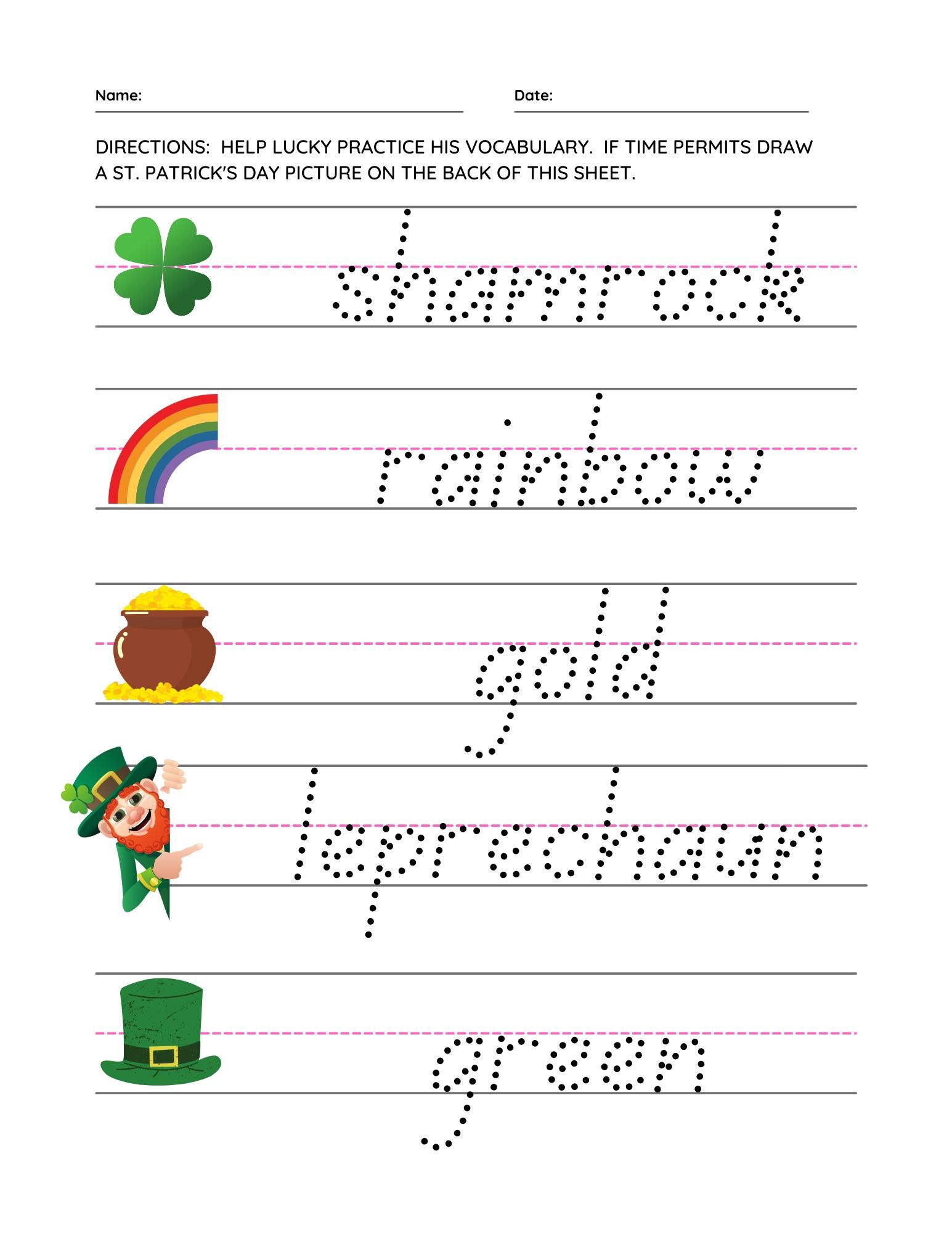St. Patrick's Day Activity Pack - Etsy