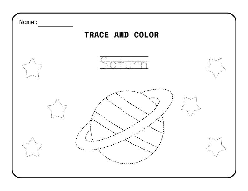 Solar System Printable Activity Bundle - Etsy