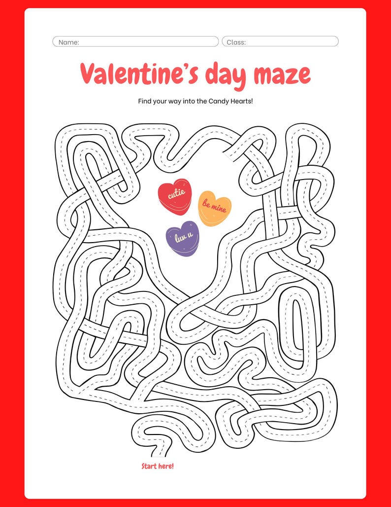 Valentines Activity Bundle - Etsy