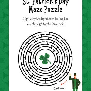 St. Patrick's Day Activity Pack - Etsy