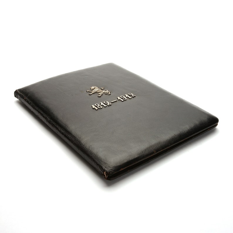 Leather Folder With an Anniversary Date 1812 - 1912, Europe, 1910s - Etsy