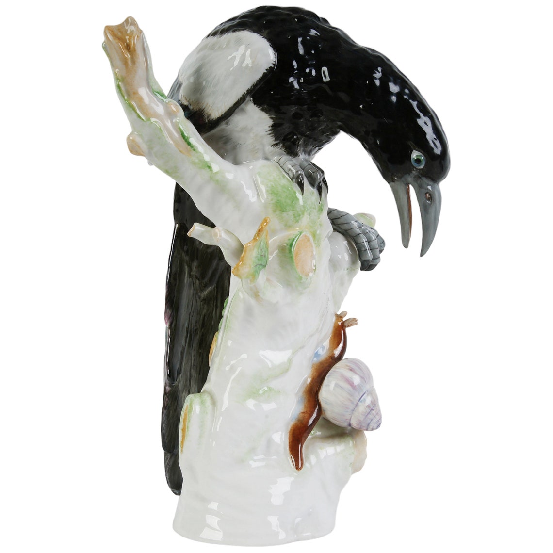 Porcelain Figure "magpie With Snail", KPM - Königliche Porzellan ...
