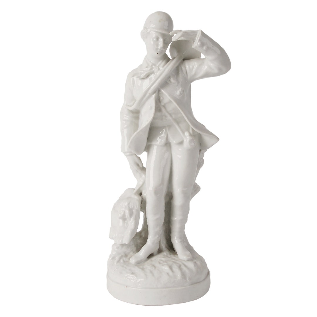 Porcelain Figure "hunter", Mayer & Fels, Italy, Milan, Second Half of ...