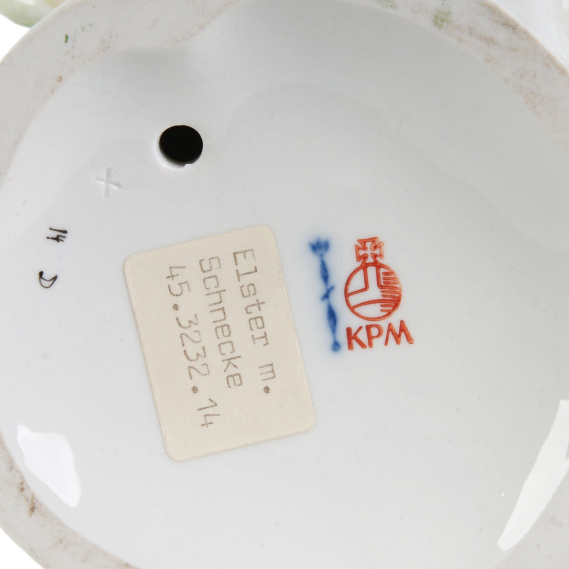 Porcelain Figure "magpie With Snail", KPM - Königliche Porzellan ...