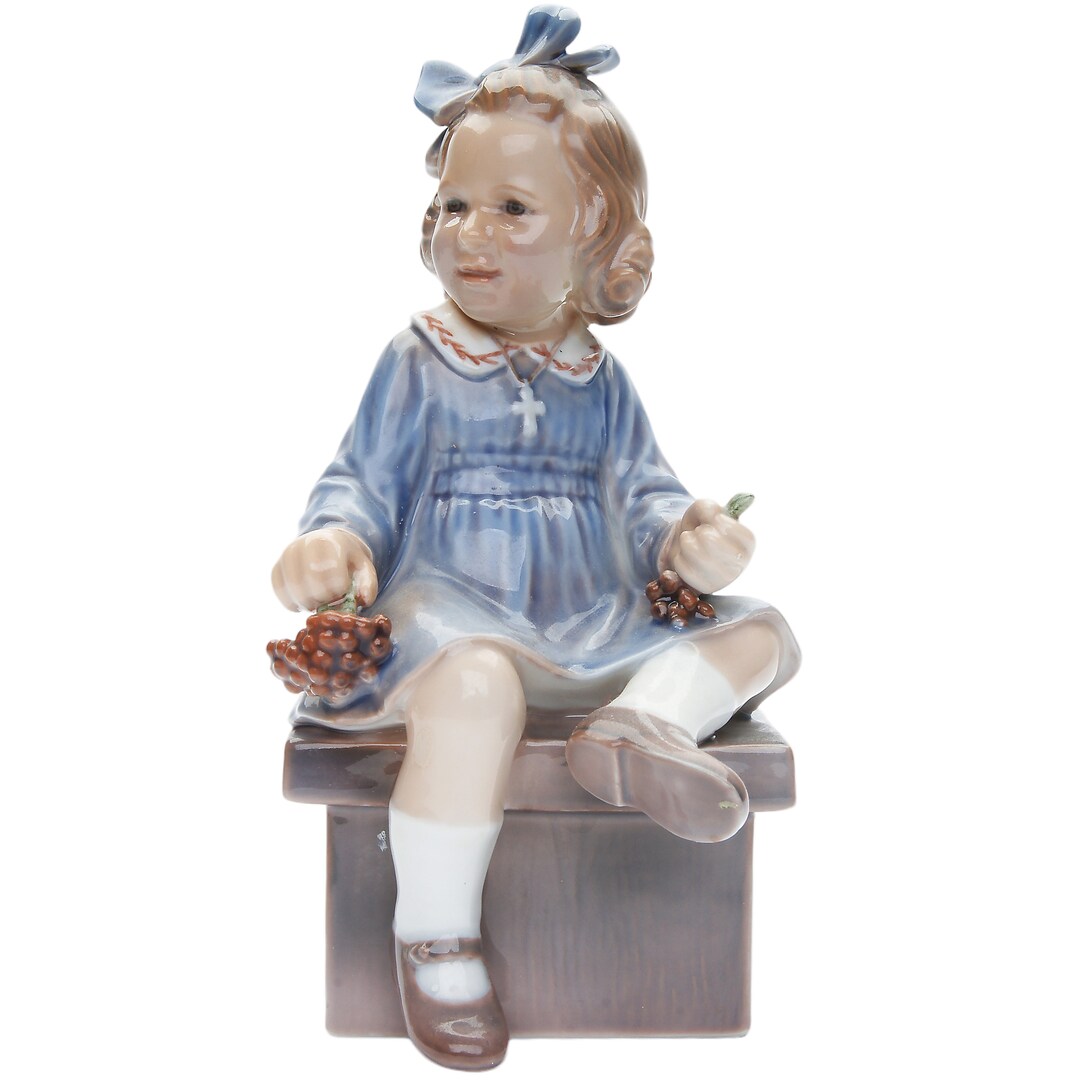 Porcelain Figure "else", Dahl Jensen, Denmark, Copenhagen, 1920s ...