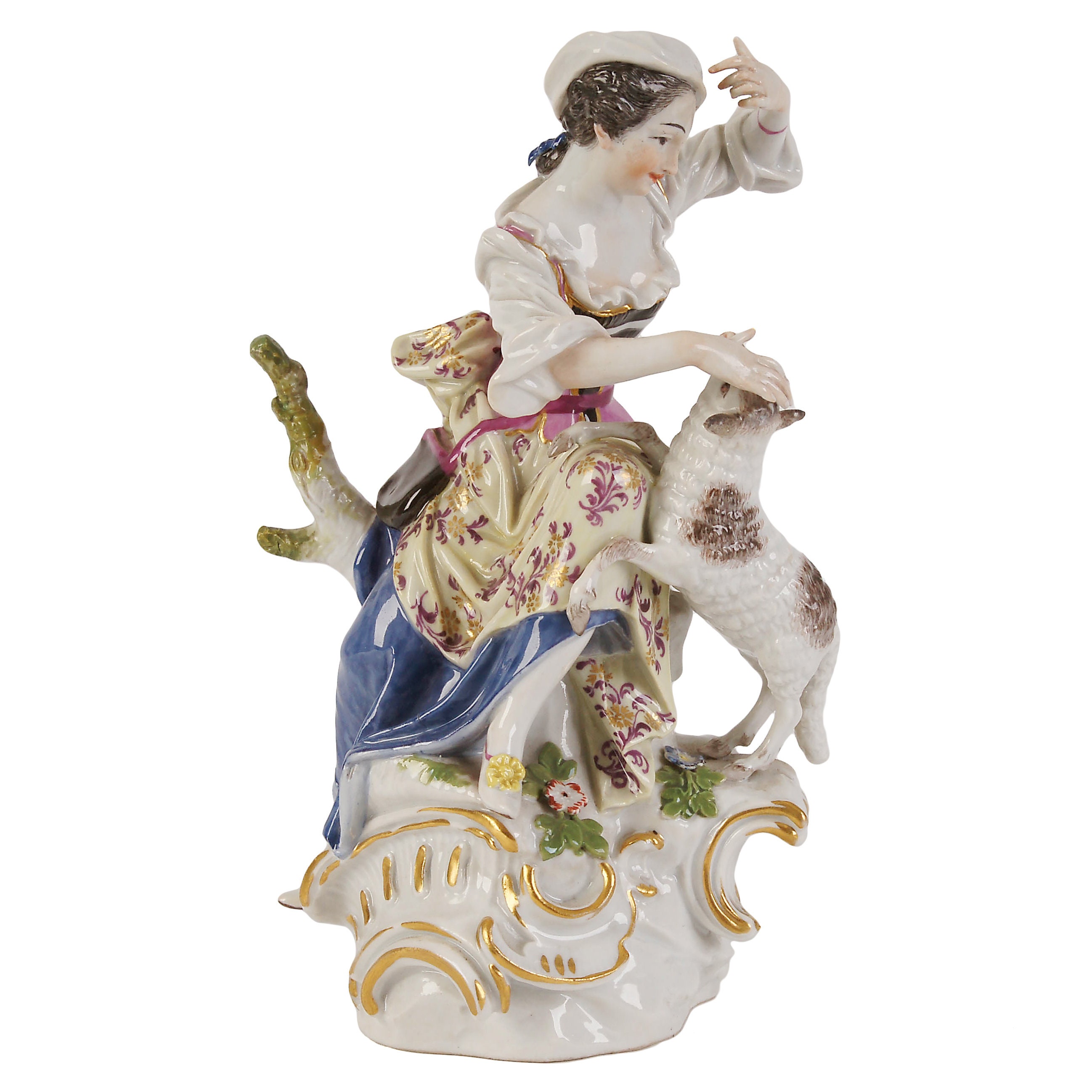 Porcelain Figure "shepherdess", Meissen, Germany, Second Half of 19th ...