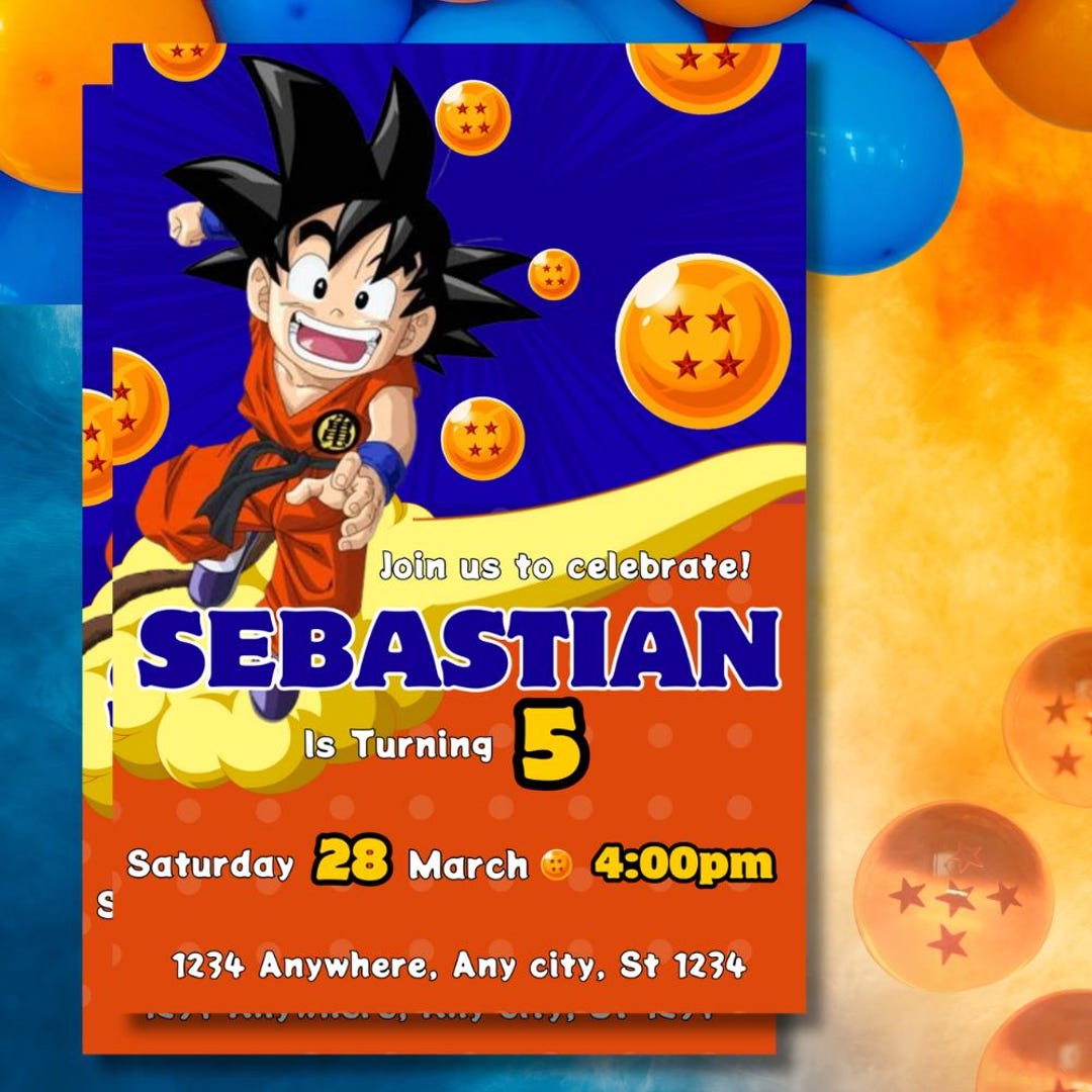 Editable Dragon Birthday Invitation Template, Kids Party Invite ...