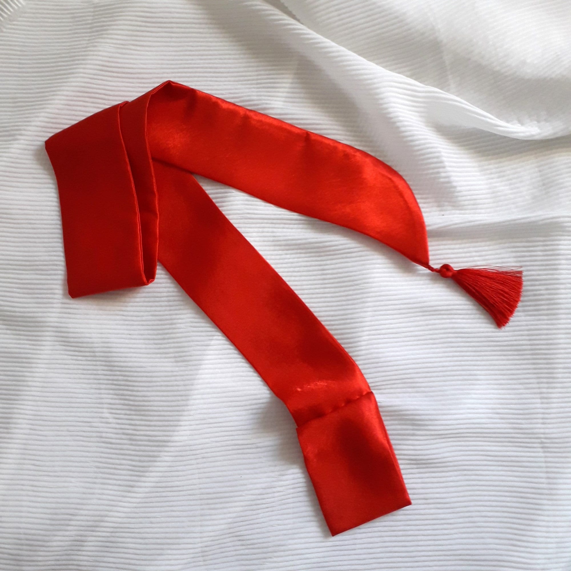 Silk Tie With Loops, Ribbon Bondage Loop, Satin Restraint, Satin Handcuff, BDSM Restraints, Sexy ...