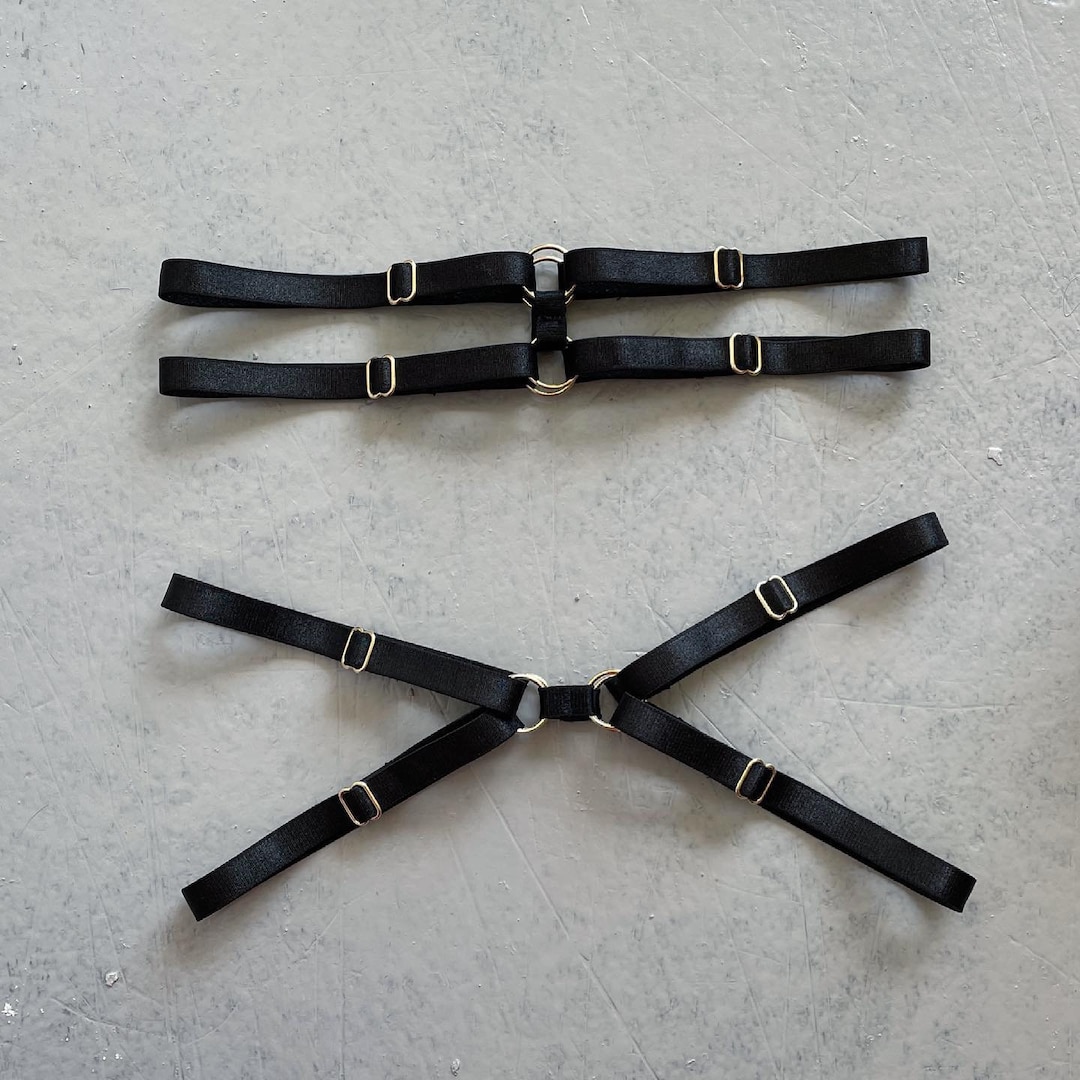 Leg Garter Set of 2, Strappy Lingerie, Cage Bondage, Sexy Garter, Thigh ...