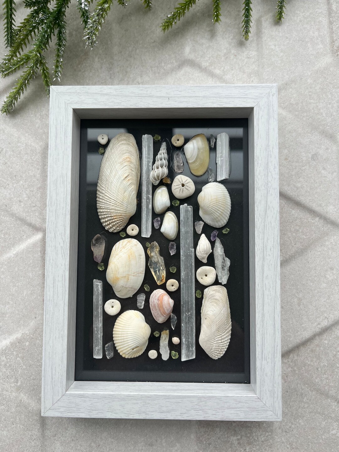 Shell Paintinghandmade Shell Art Wall Decoration Nature - Etsy