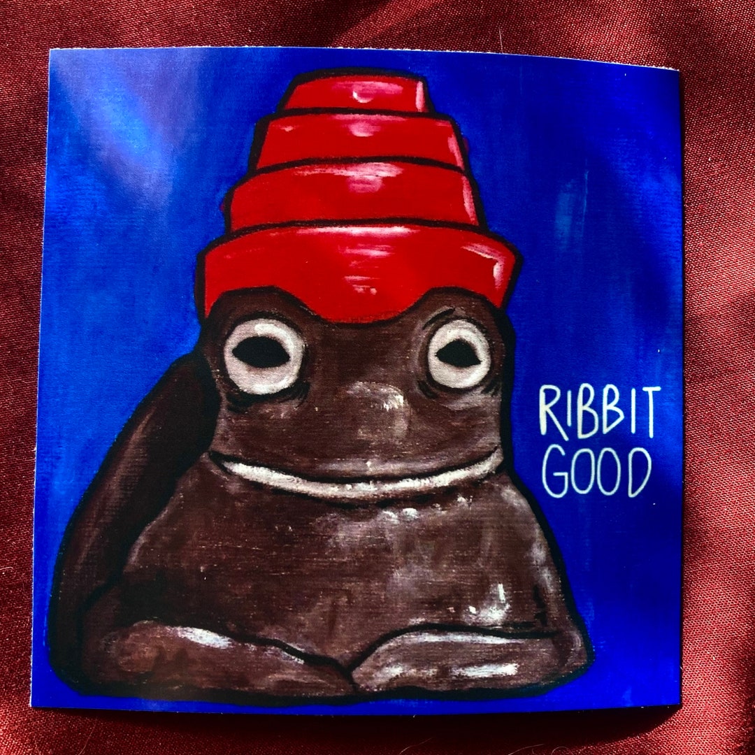 Devo Frog Inspired Drawing 4x4 Sticker - Etsy