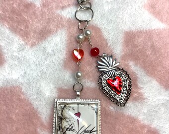 TV Girl Who Really Cares Beaded Keychain - Etsy