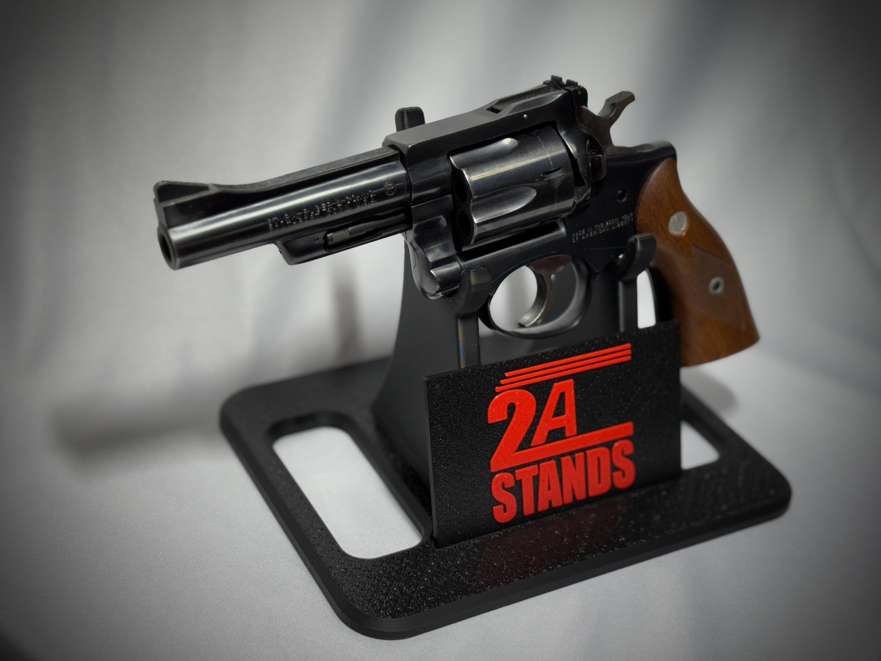Black Pistol/revolver Display Stand - Choose a Plaque - Etsy