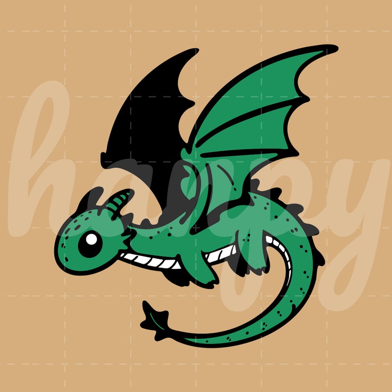Fantasy Dragon SVG File Vector Image Dragon PNG - Etsy