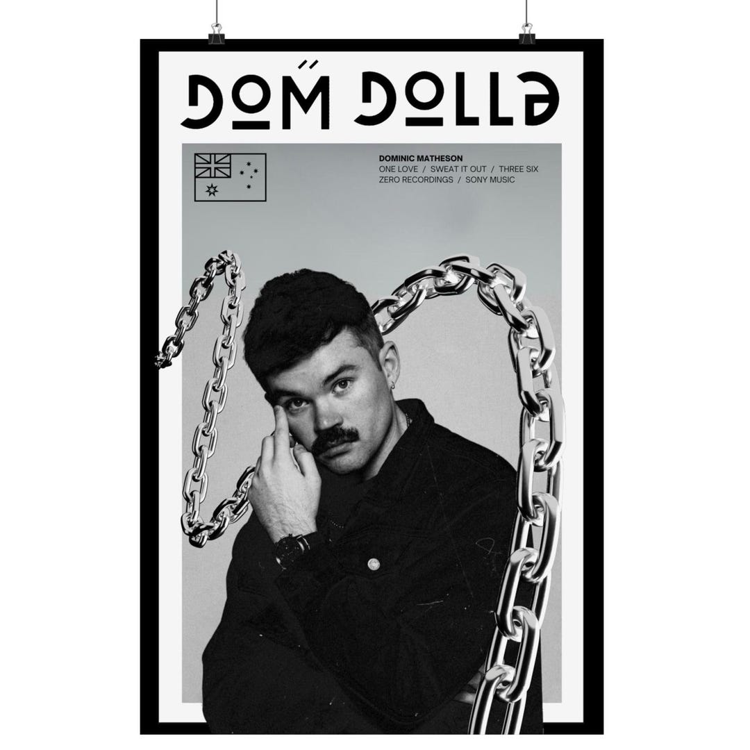 Dom Dolla Poster Matte Vertical Posters, Dom Dolla Poster, Dom Dolla ...