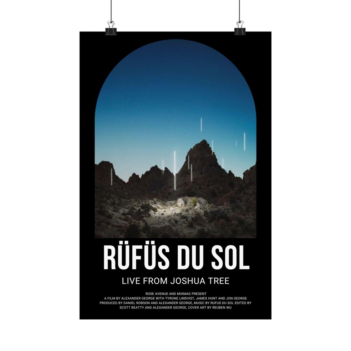 Rufus Du Sol Poster, House Music Poster, Rufus Du Sol Joshua Tree ...
