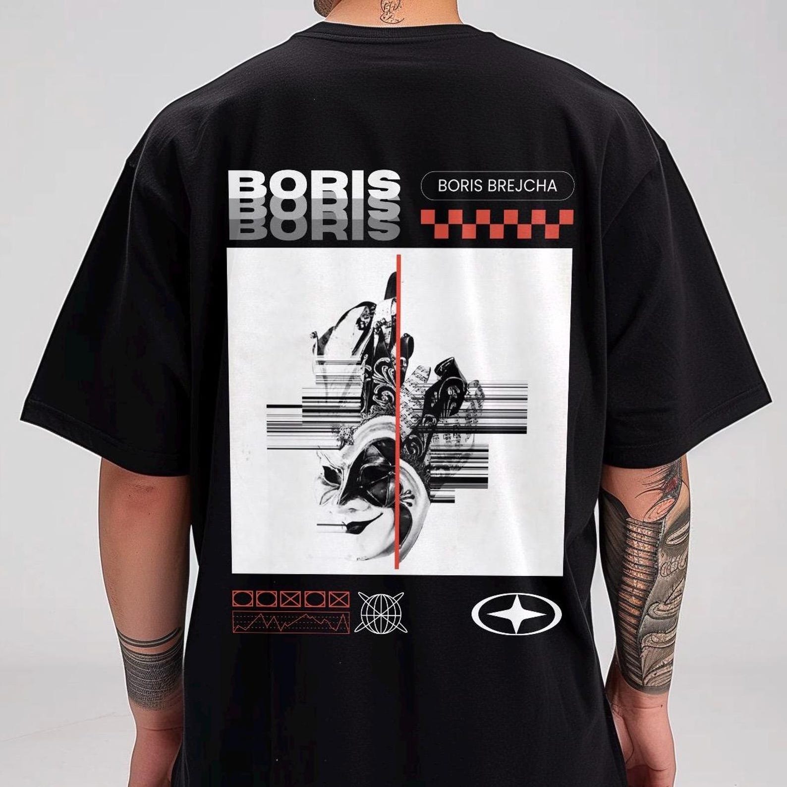Boris Brejcha Graphic T-shirt, Minimal Tech House Music, Unisex Cotton ...