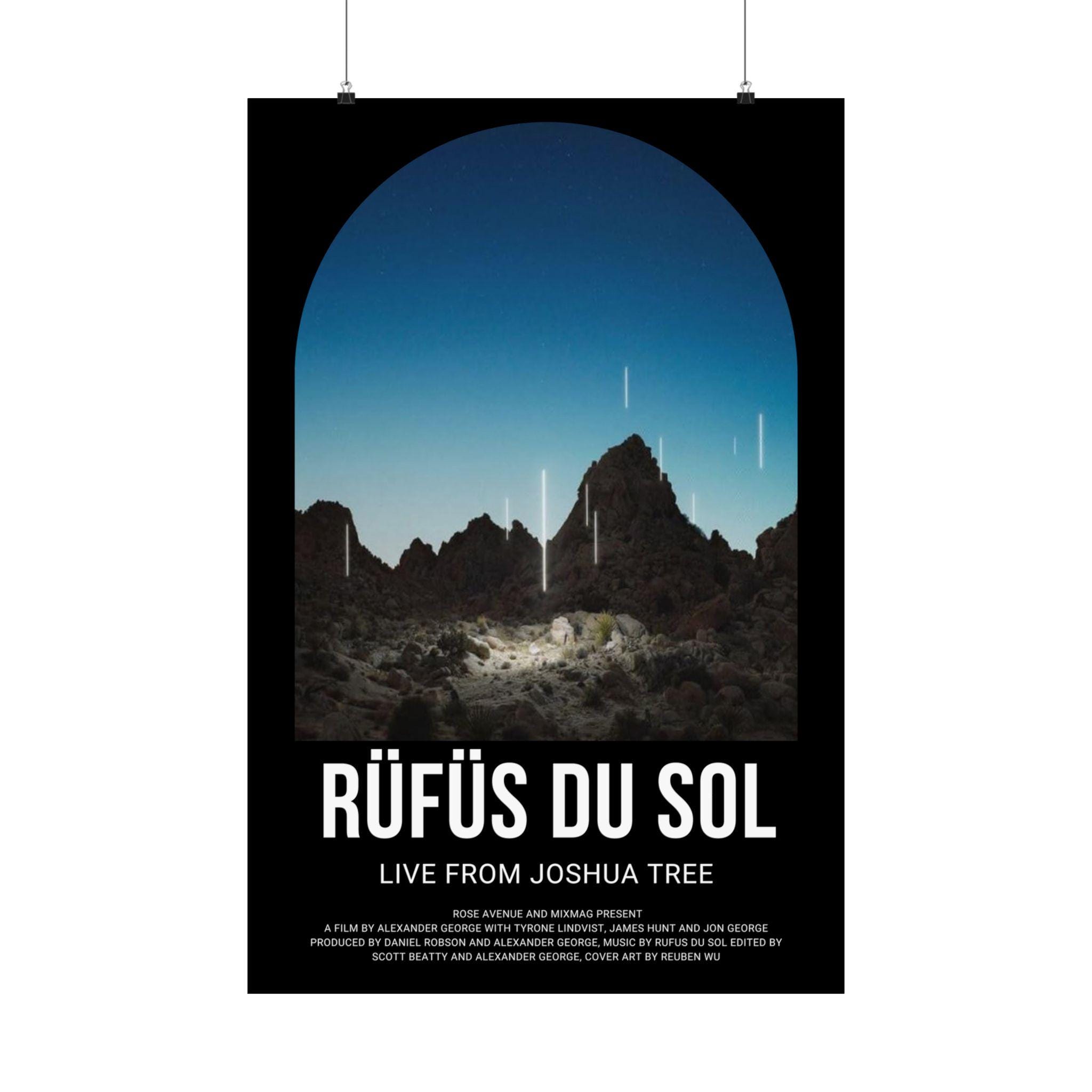 Rufus Du Sol Poster, House Music Poster, Rufus Du Sol Joshua Tree ...