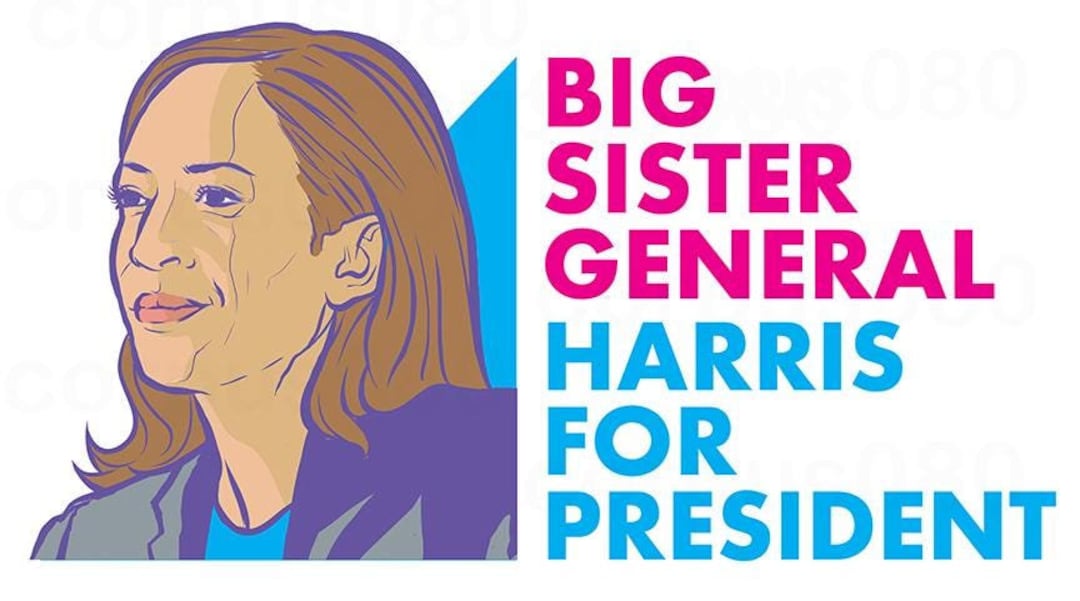 Kamala Harris Big Sister General for President Original Design - Etsy UK