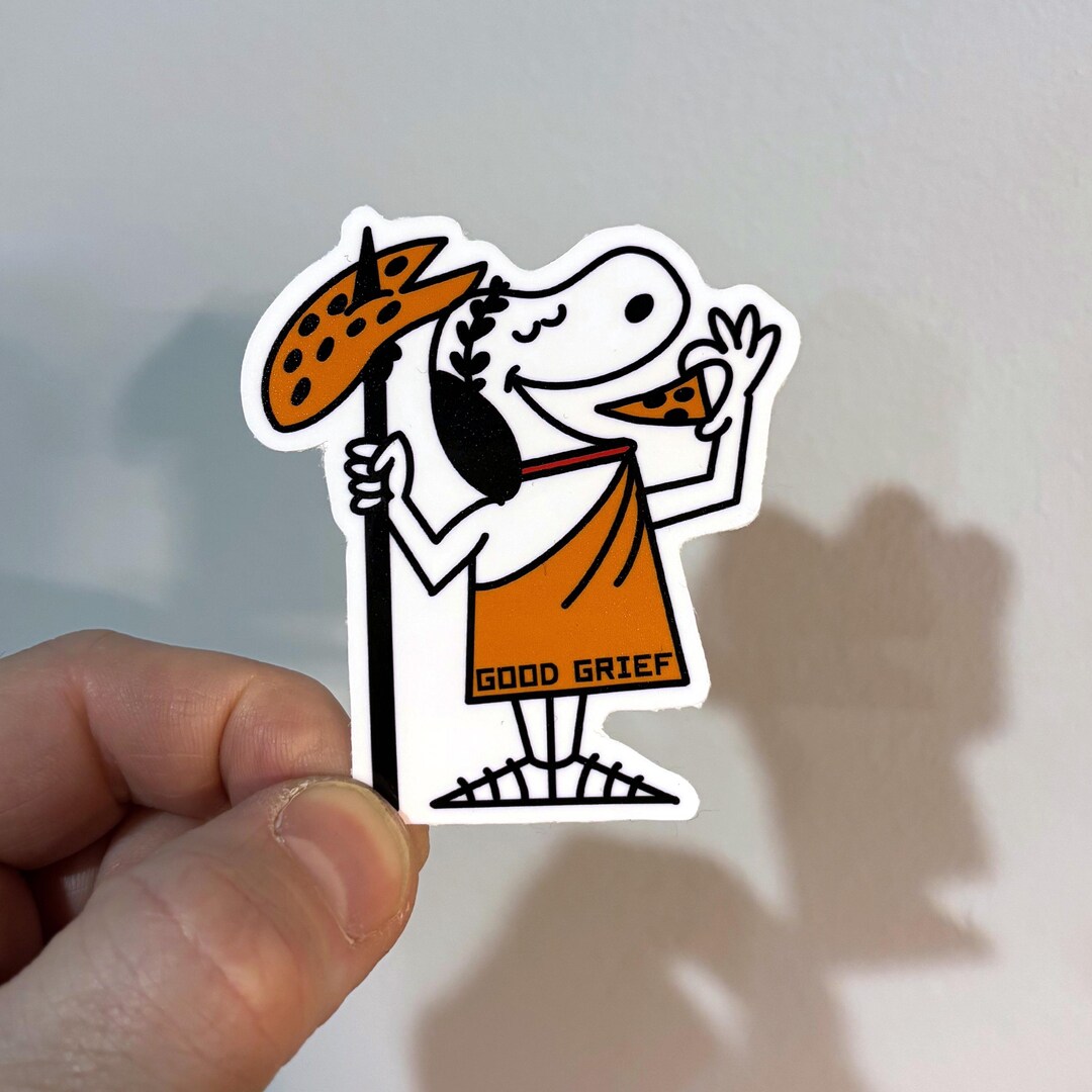 Little Snoop Sticker | Pizza Peanuts Snoopy Good Grief Cheese Detroit ...
