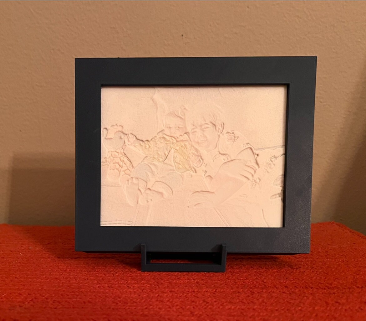 3D Printed Colored Lithophane Custom Portraits With Frames - Etsy