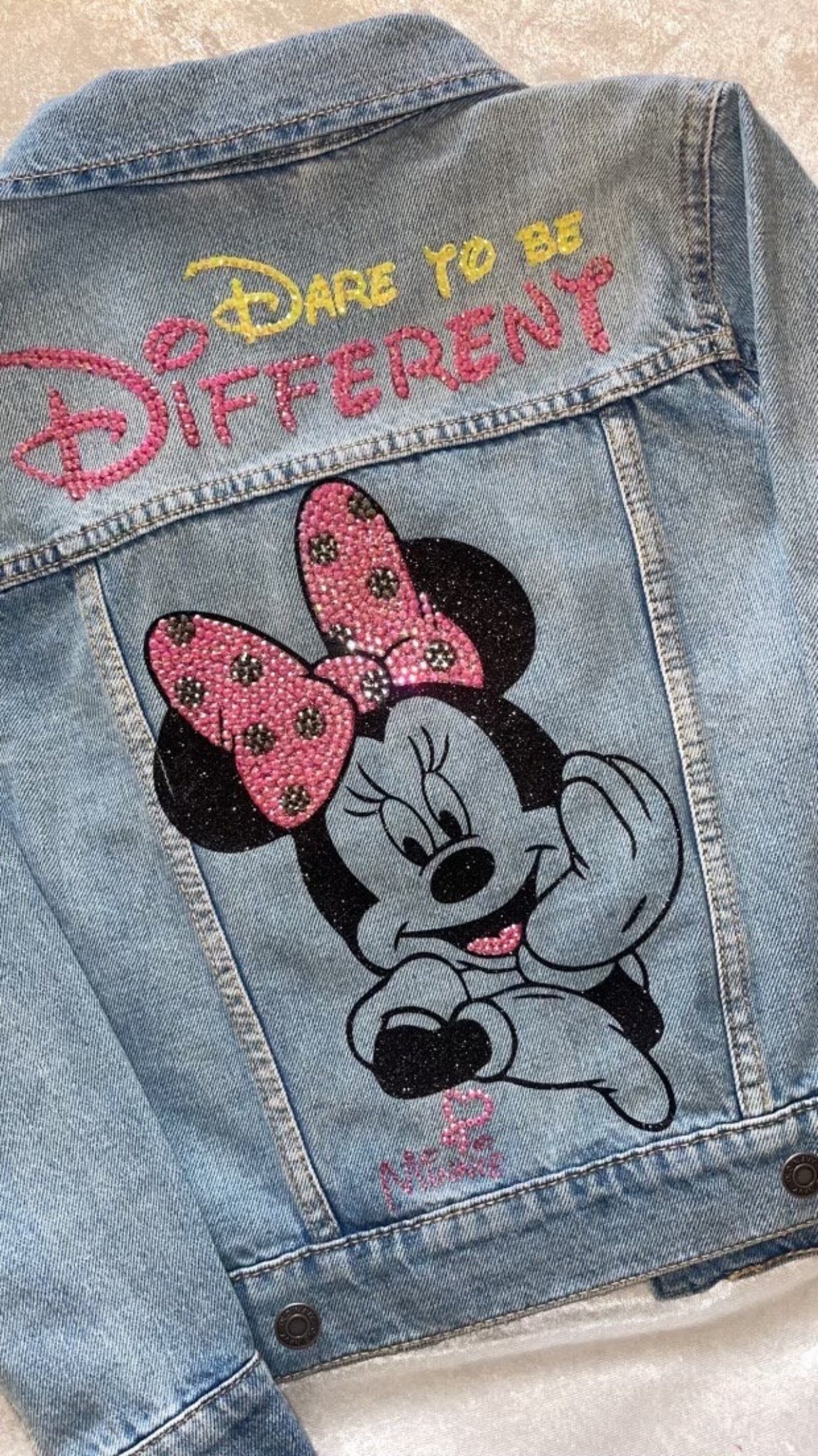 Girls Crystal Jean Jackets, Custom Kids Jacket With Name, Crystal Jean ...