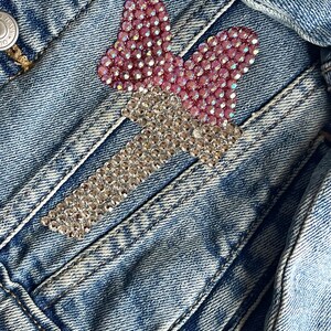 Girls Crystal Jean Jackets, Custom Kids Jacket With Name, Crystal Jean ...