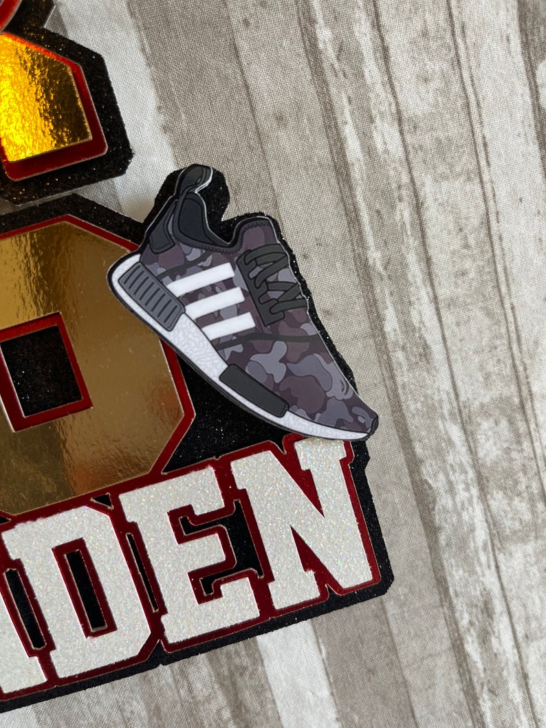 Inspired Sneaker Birthday Cake Topper - Etsy