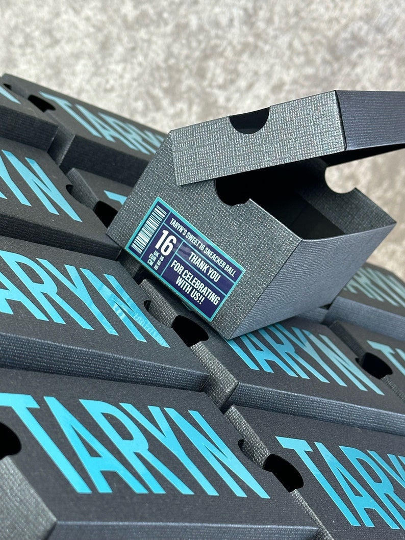 Custom Sneaker Favor Boxes, Shoe Box Favor Box, Mini Shoe Box Favor Box ...