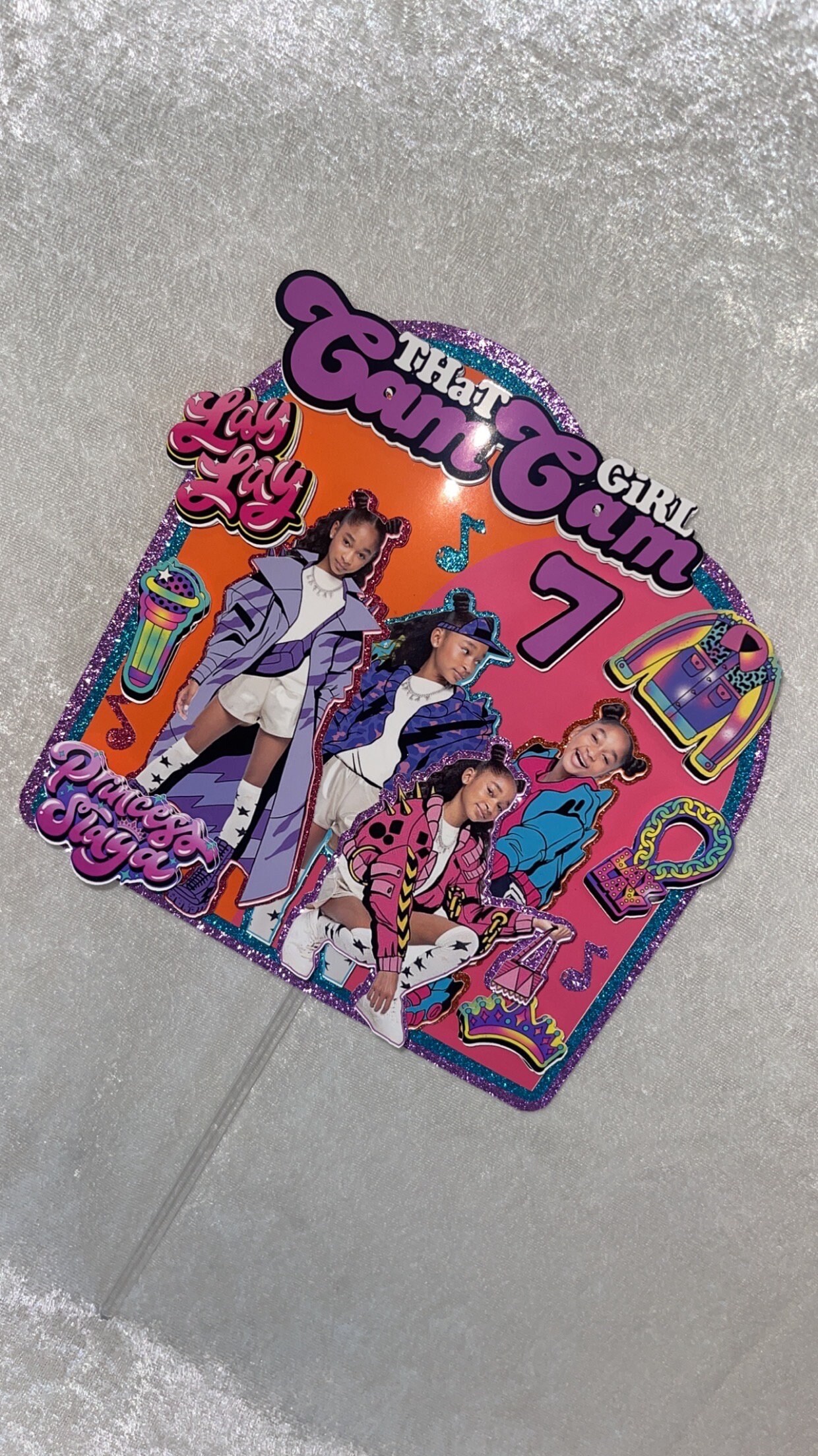 Inspired Lay Birthday Cake Topper, Girls Birthday Cake Topper, 3D Cake ...