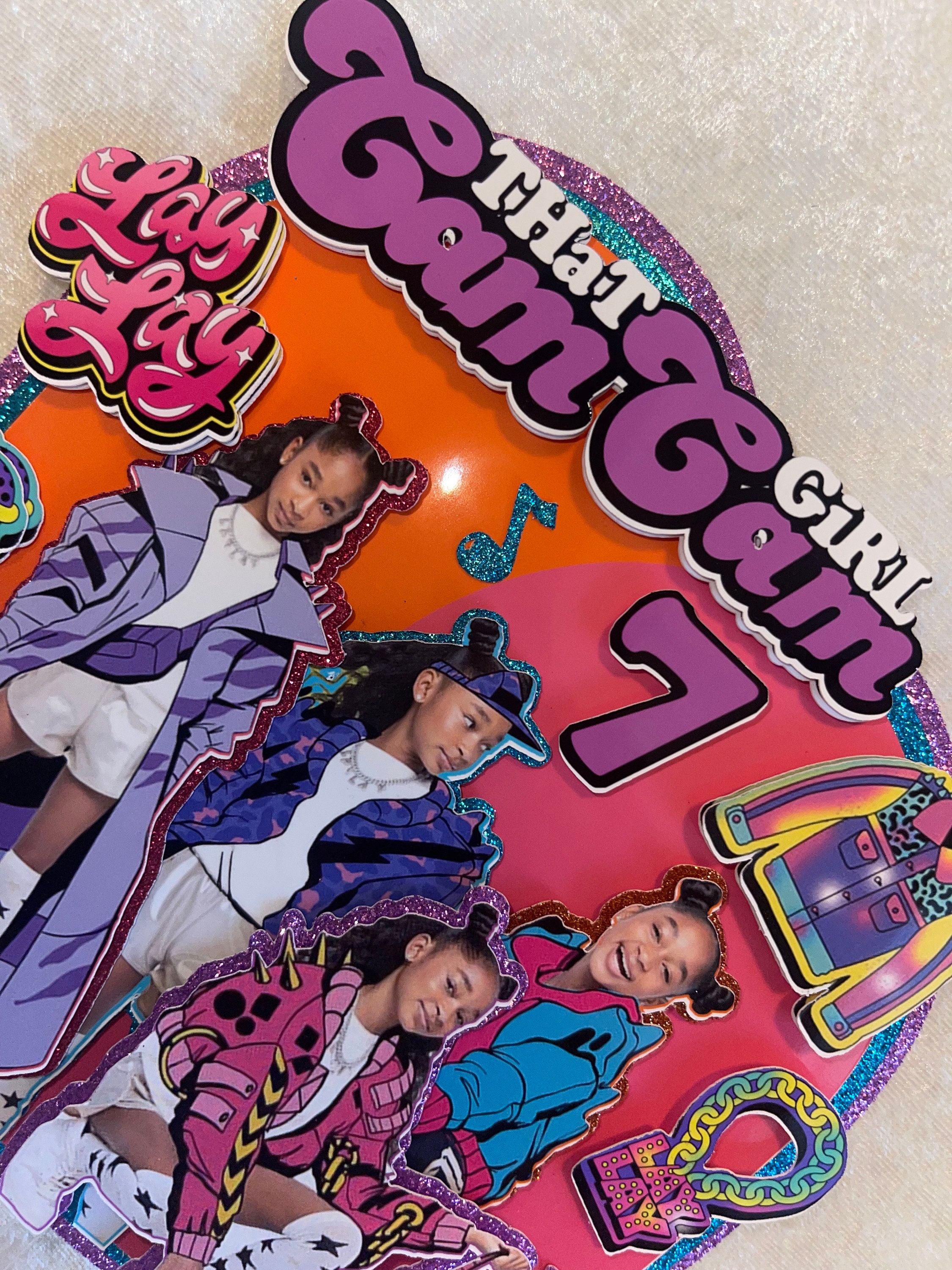 Inspired Lay Birthday Cake Topper, Girls Birthday Cake Topper, 3D Cake ...