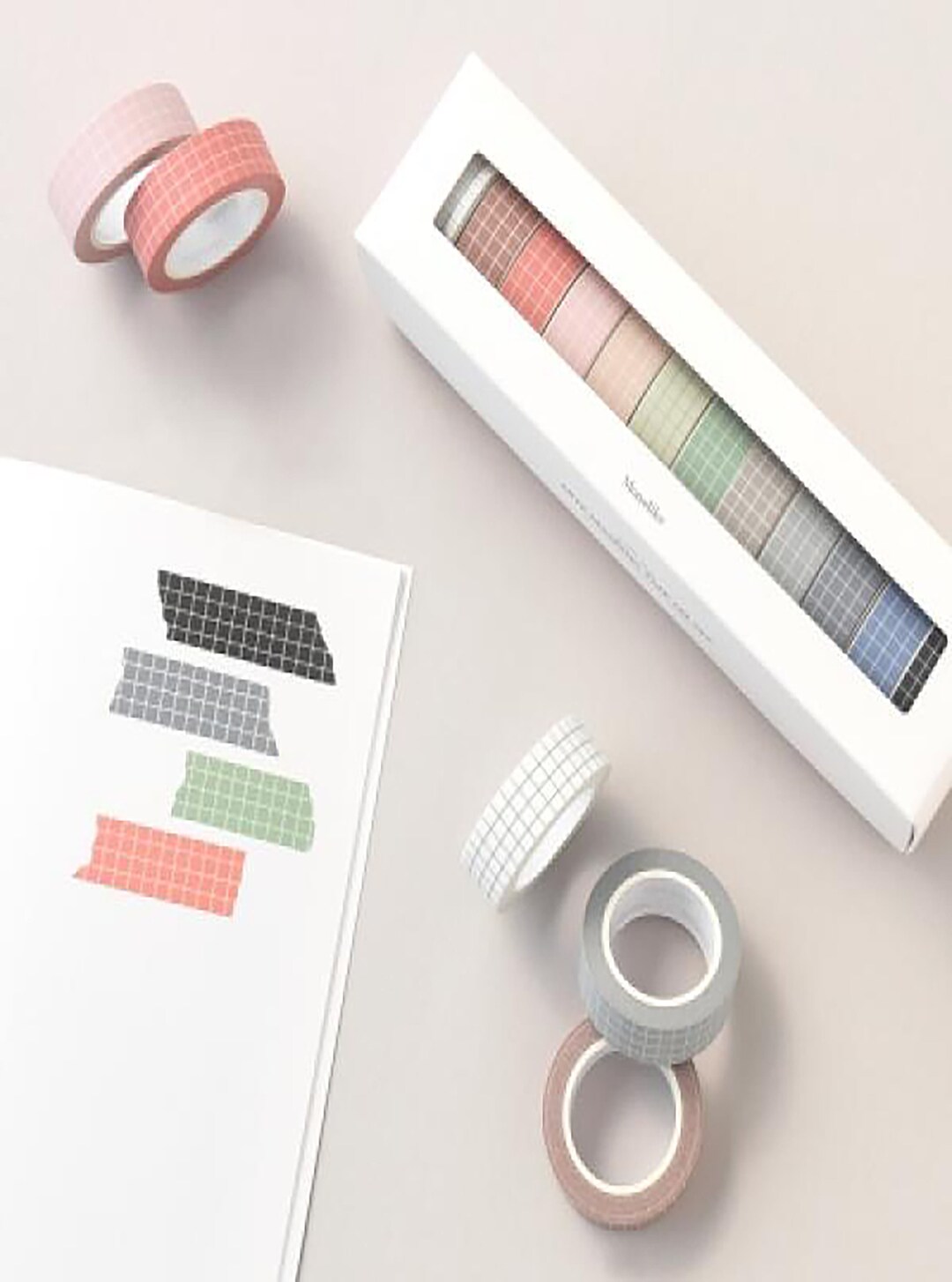 Gloomy Grid Masking Tape 12P SET - Etsy