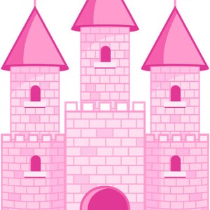 Watercolor 6FT Pink Brick Castle: Yard Signs, Party Props, UV Printed ...