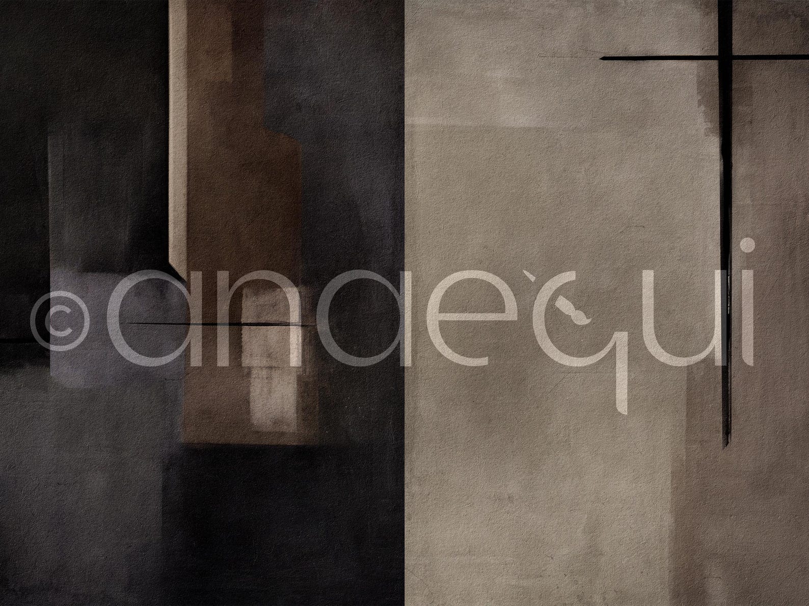 Wabi Sabi Art Prints, Black & Dove Grey Texture, Modern Minimalist ...