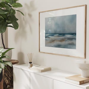 Peaceful Seaside Landscape Painting Set of 3 PRINTABLE DOWNLOADABLE ...