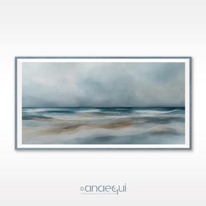 Peaceful Seaside Landscape Painting Set of 3 PRINTABLE DOWNLOADABLE ...