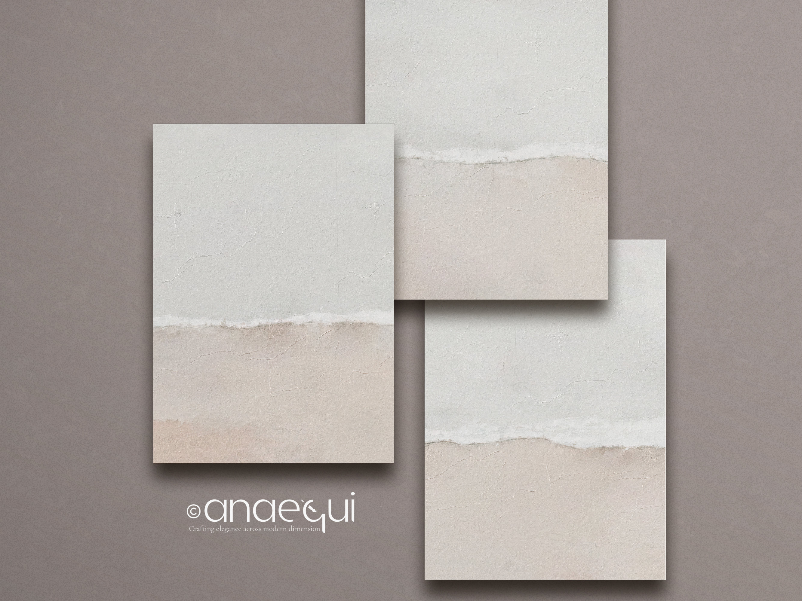 Printable Modern Abstract Art Set of 3,white & Cream Tones,minimal Pale ...