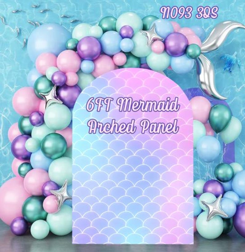 6FT Mermaid Tail Panel Yard Cared, Yard Signs, Party Decor, Party Props ...