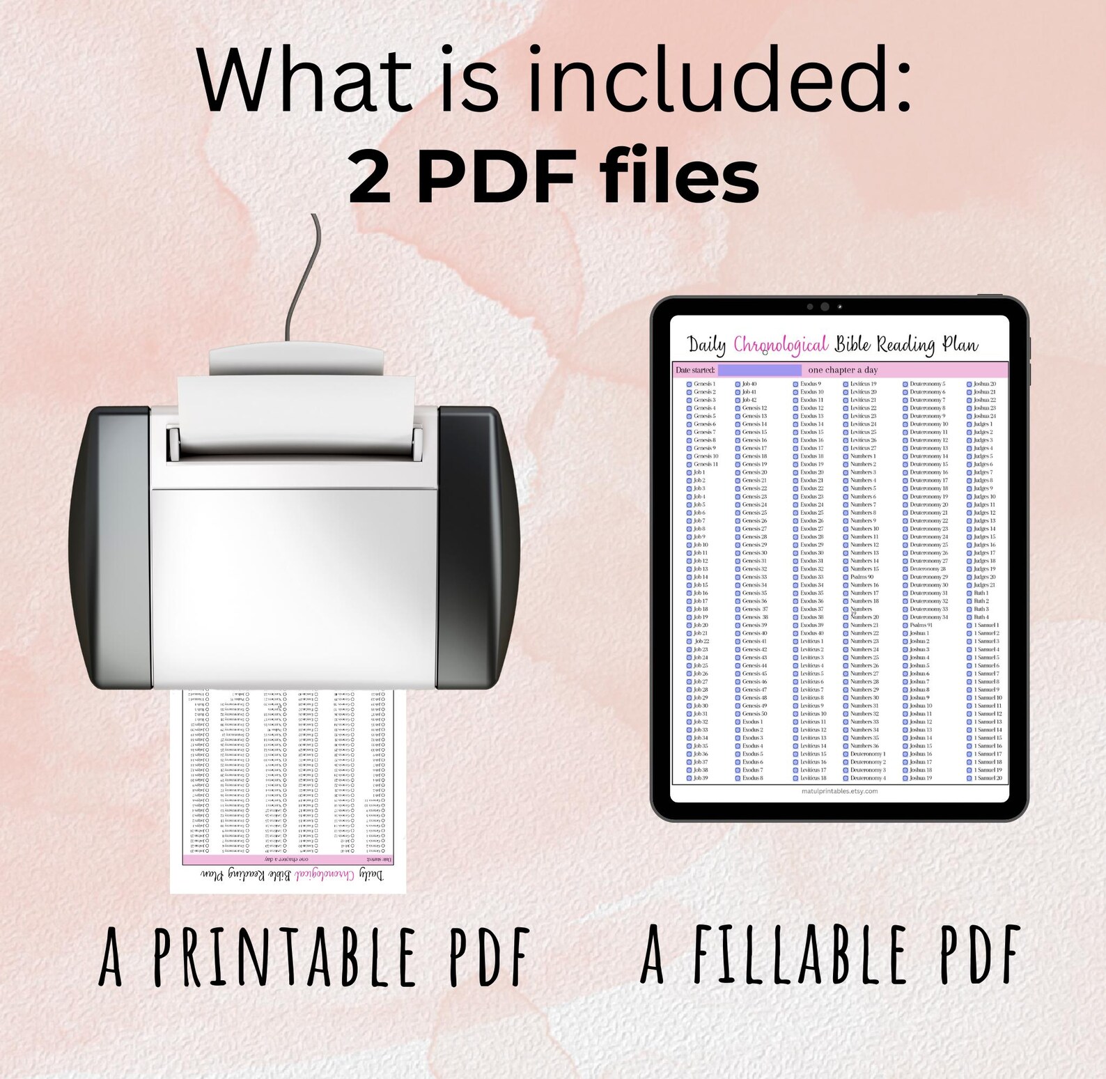 Chronological Order Bible Reading Plan Printable Bible Study Guide ...