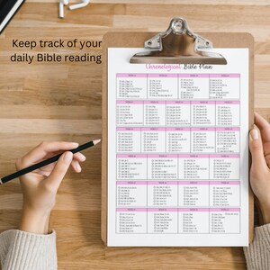 Chronological Order Bible Reading Plan 365 Days Reading Challenge Bible ...
