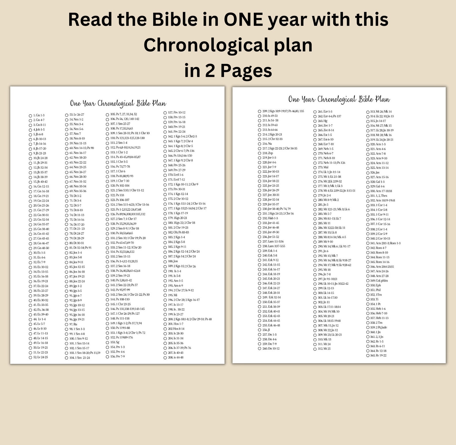 Chronological Bible Reading Plan Challenge One Year Bible Reading ...