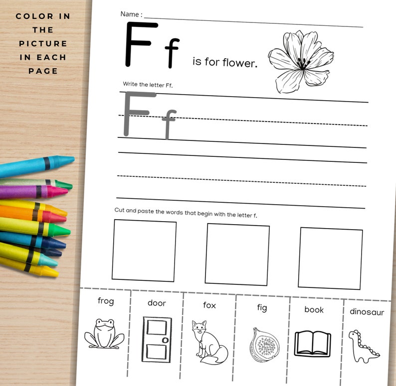 26 Letters Preschool Activity With Fine Motor Skills Practice Activity ...
