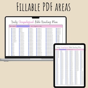 Chronological Order Bible Reading Plan Printable Bible Study Guide ...