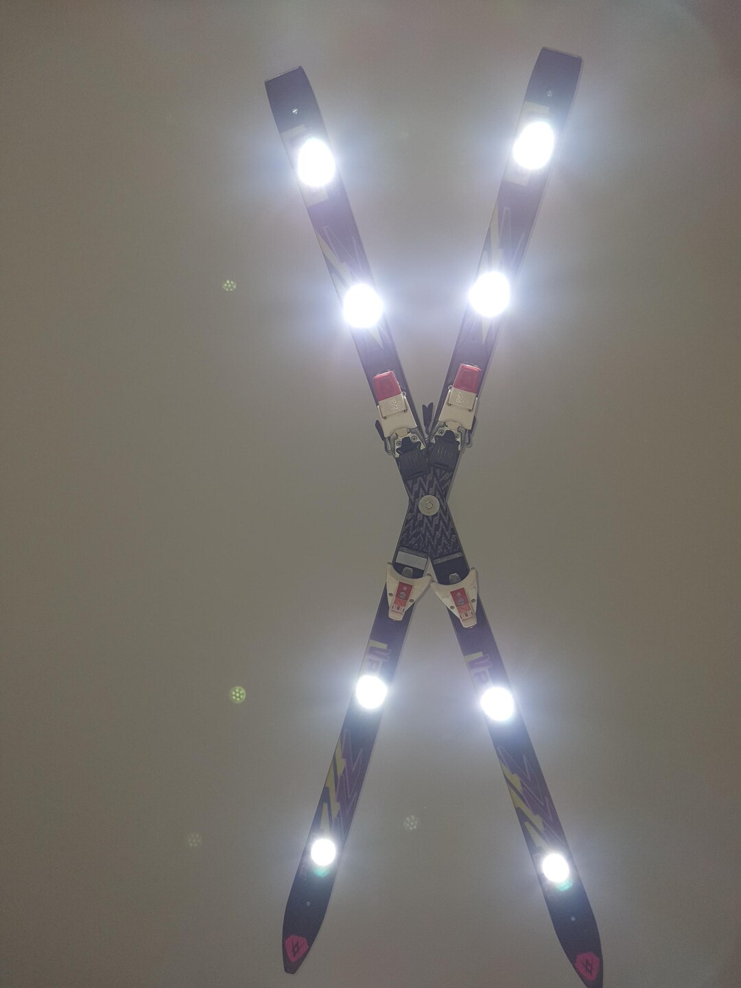 Ski Lamp Made From Old Völkl Skis | Handcrafted Upcycled Ceiling Light ...
